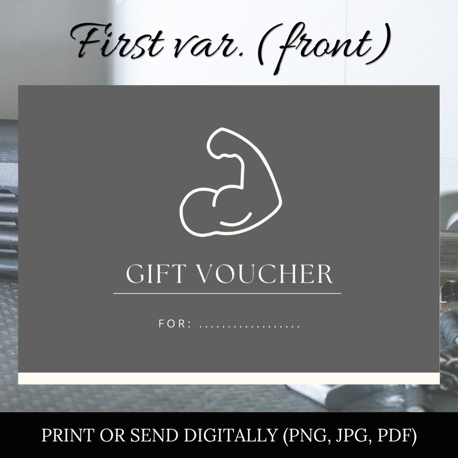 Personal Trainer Surprise Gift Voucher, Birthday Fitness Workout Plan ...