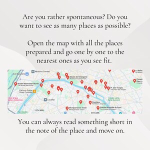 Paris City Map Guide and 3 Days Itinerary, Digital Planner Bundle for ...