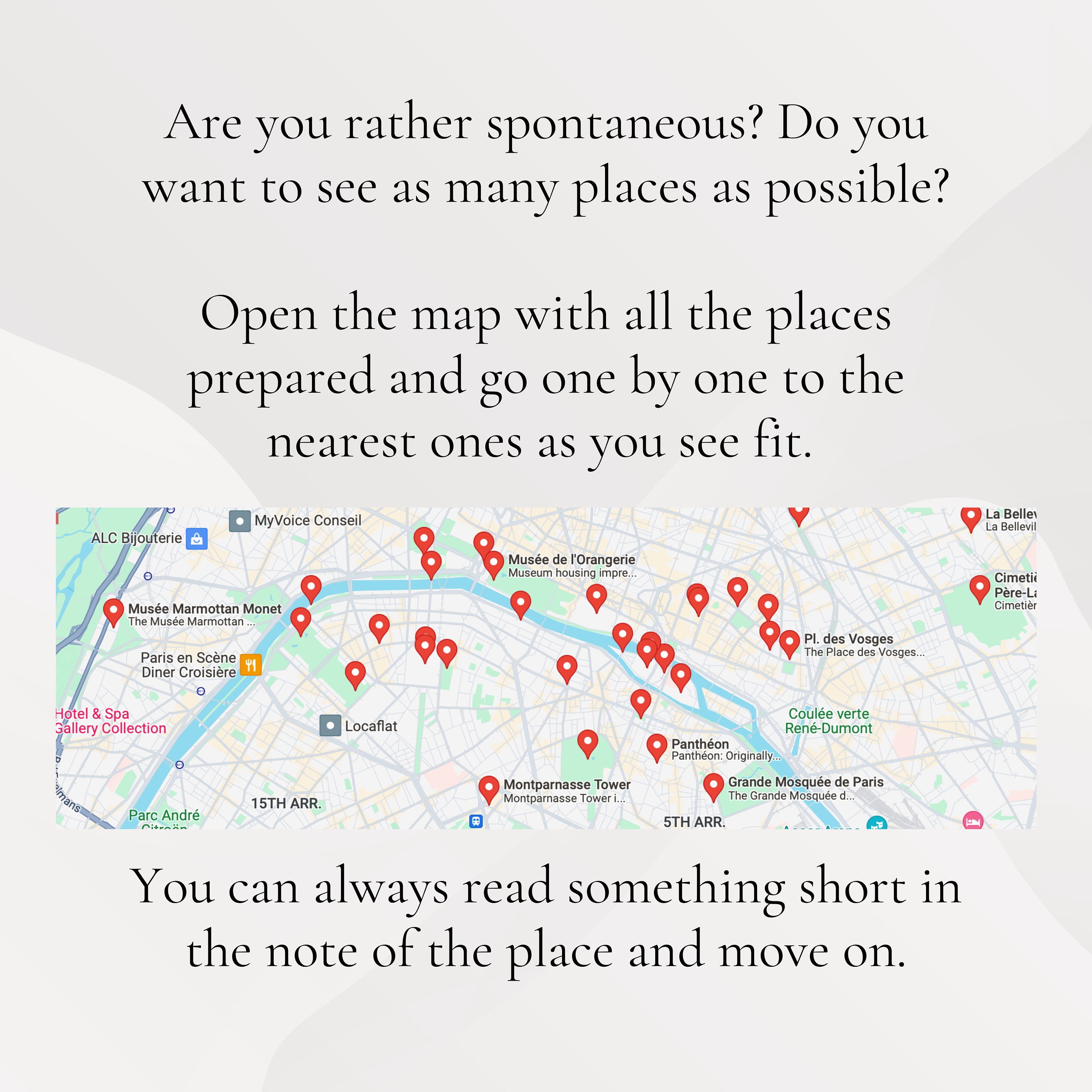 Paris City Map Guide and 3 Days Itinerary, Digital Planner Bundle for ...