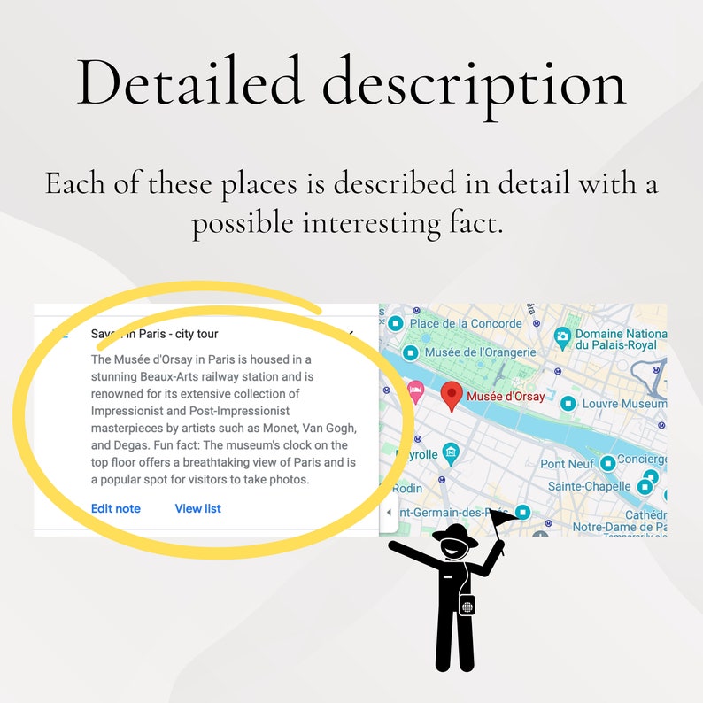 Paris City Map Guide and 3 Days Itinerary, Digital Planner Bundle for ...