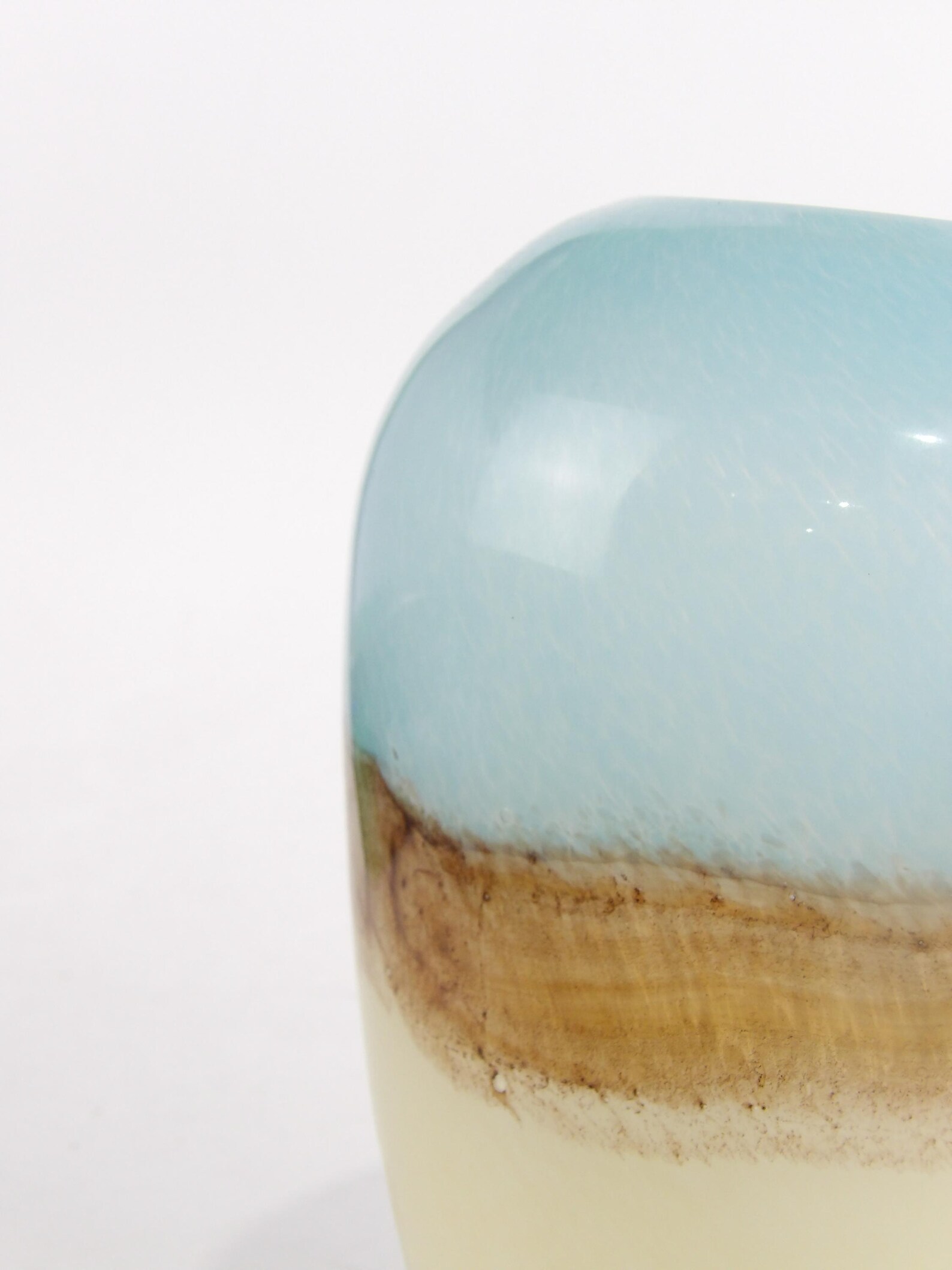 Crystal Colored Vase in Beach Style - Etsy