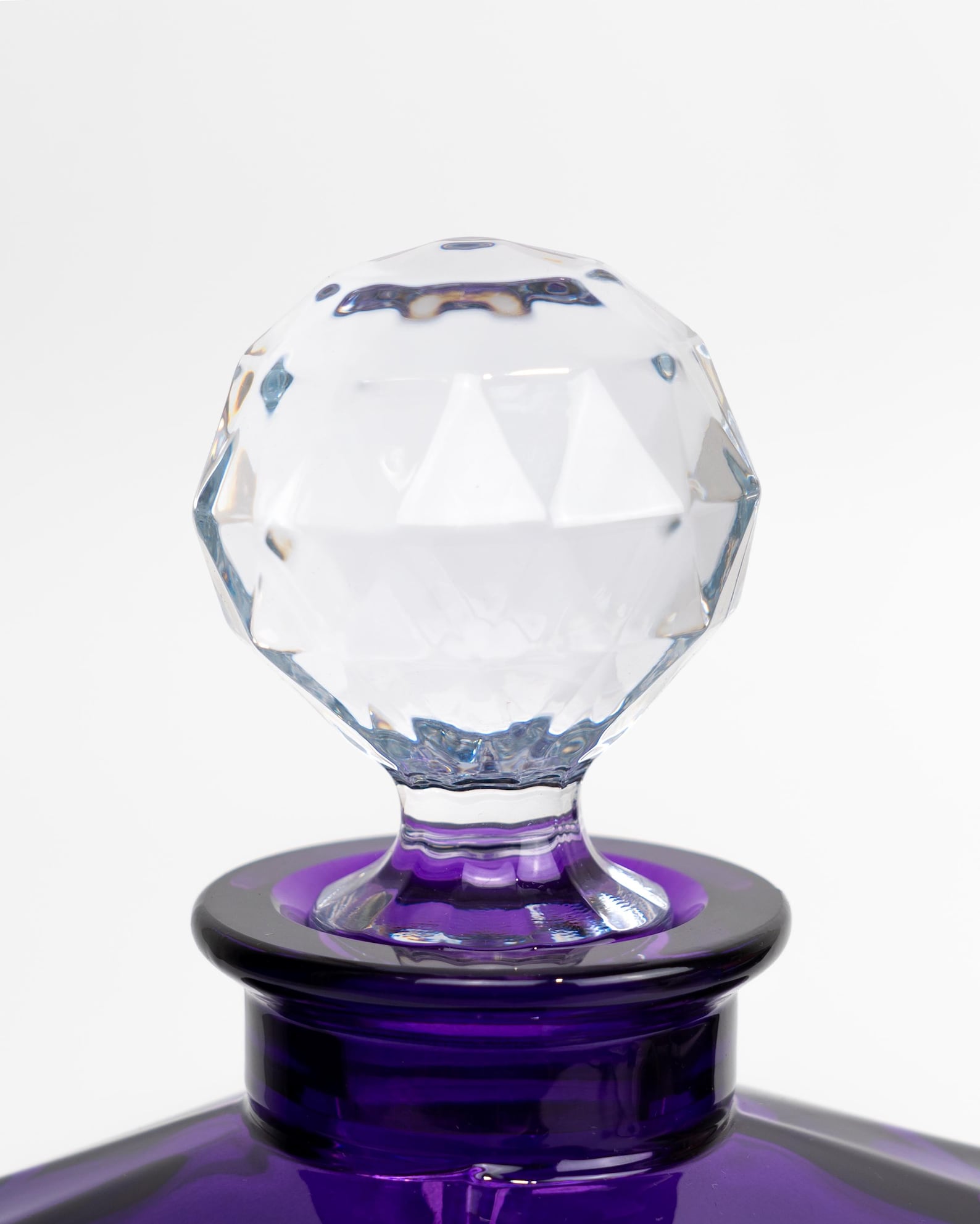 Handmade Italian Purple Decanter With Glass Ball Lid - Etsy