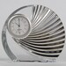 Crystal Table Clock With Silver-coated Bilaminate - Etsy