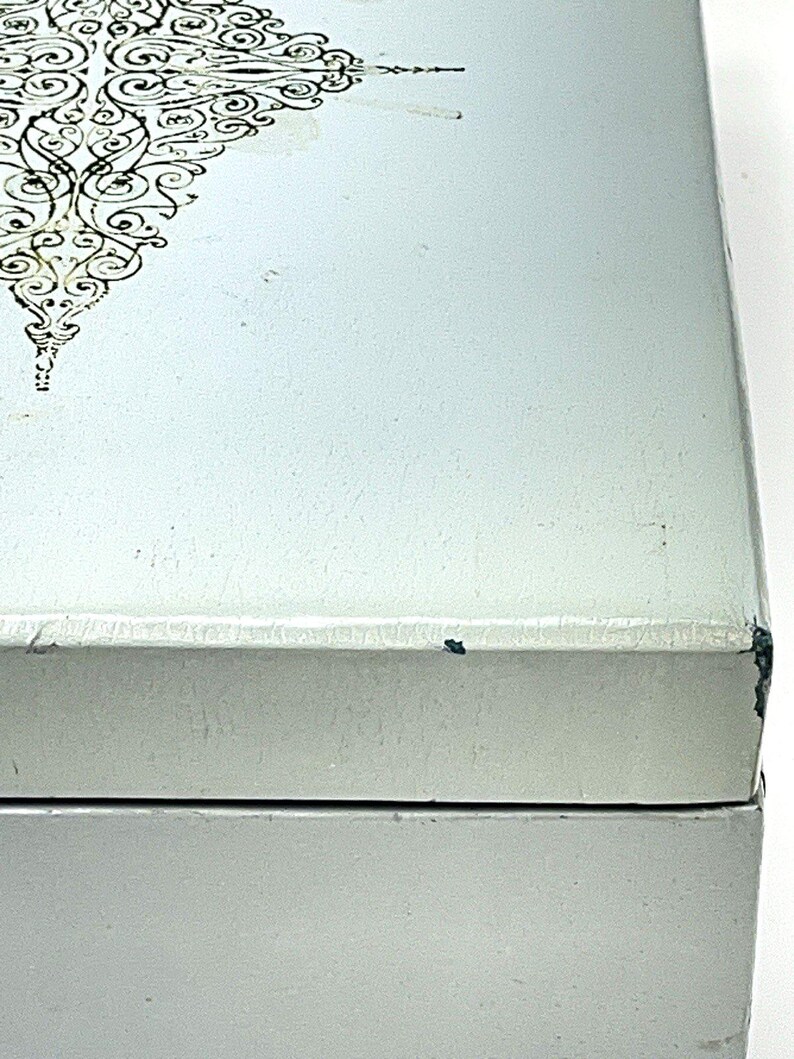 Vintage Lady Buxton Blue Jewelry Box Velvet Interior Satin Pocket 11" X ...