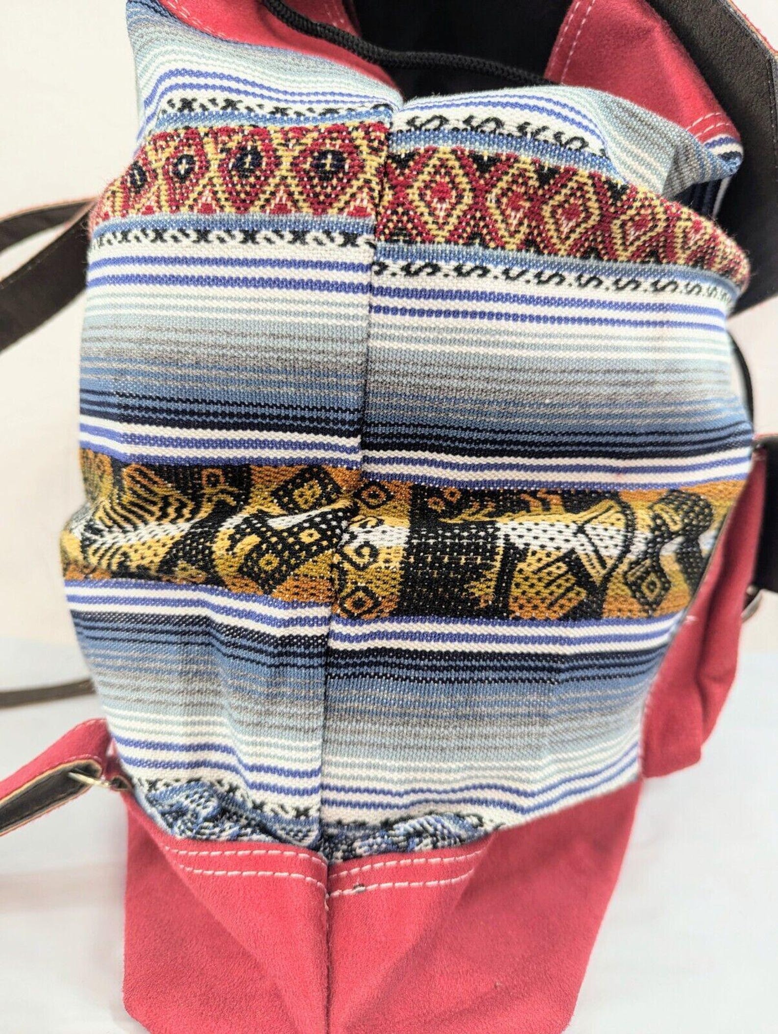 Peruvian Suede Handmade Boho Backpack, Ethno Backpack, Tribal Aztec ...