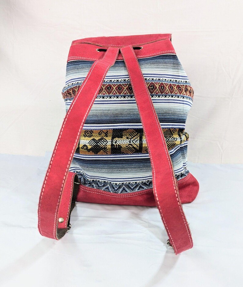 Peruvian Suede Handmade Boho Backpack, Ethno Backpack, Tribal Aztec ...