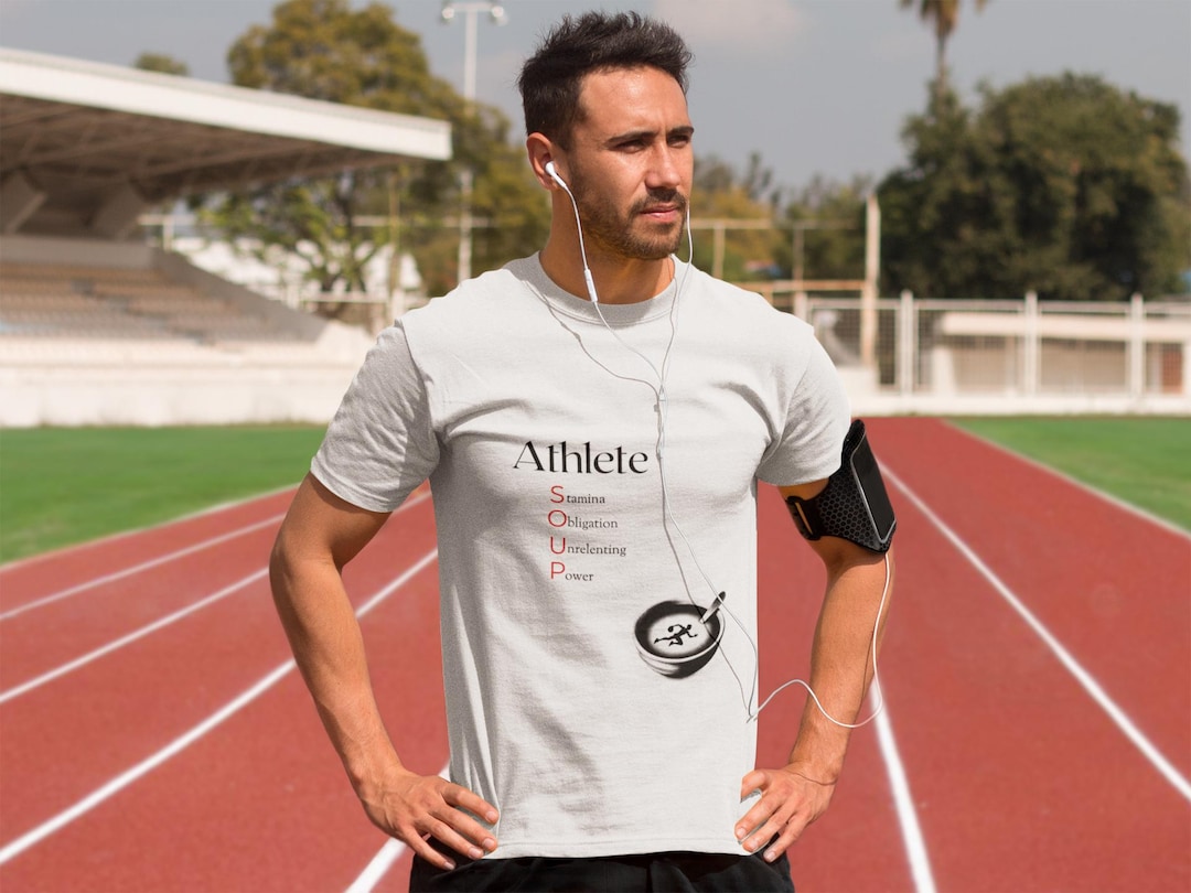 Motivational Athlete Tee, Workout Shirt, Fitness Apparel, Gym Graphic ...