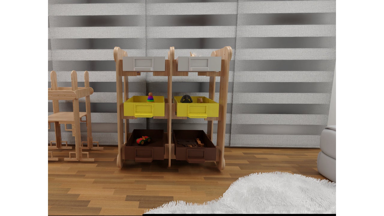 Montessori Modular Wooden Playset Digital Files - Etsy