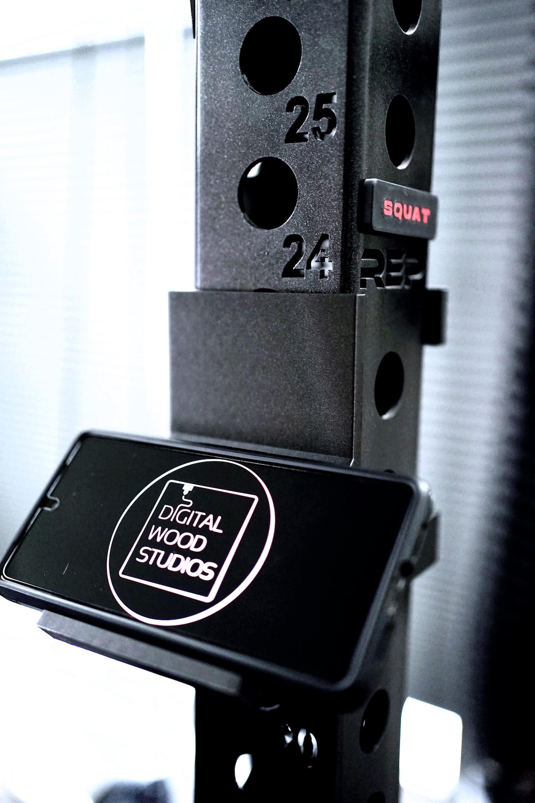 Cell Phone Holder for Power Rack | 3D Printed Squat Rack Phone Mount ...
