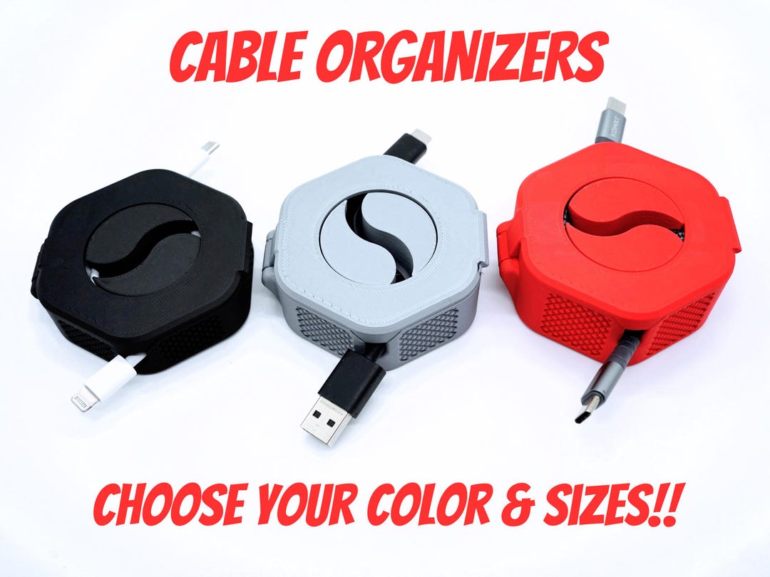 Cable Organizers – Customizable Sizes & Colors | Reusable Cord ...