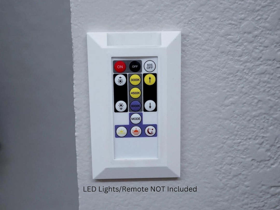 LED Remote Wall Mount – Sleek Design, Multiple Colors Available (3D ...
