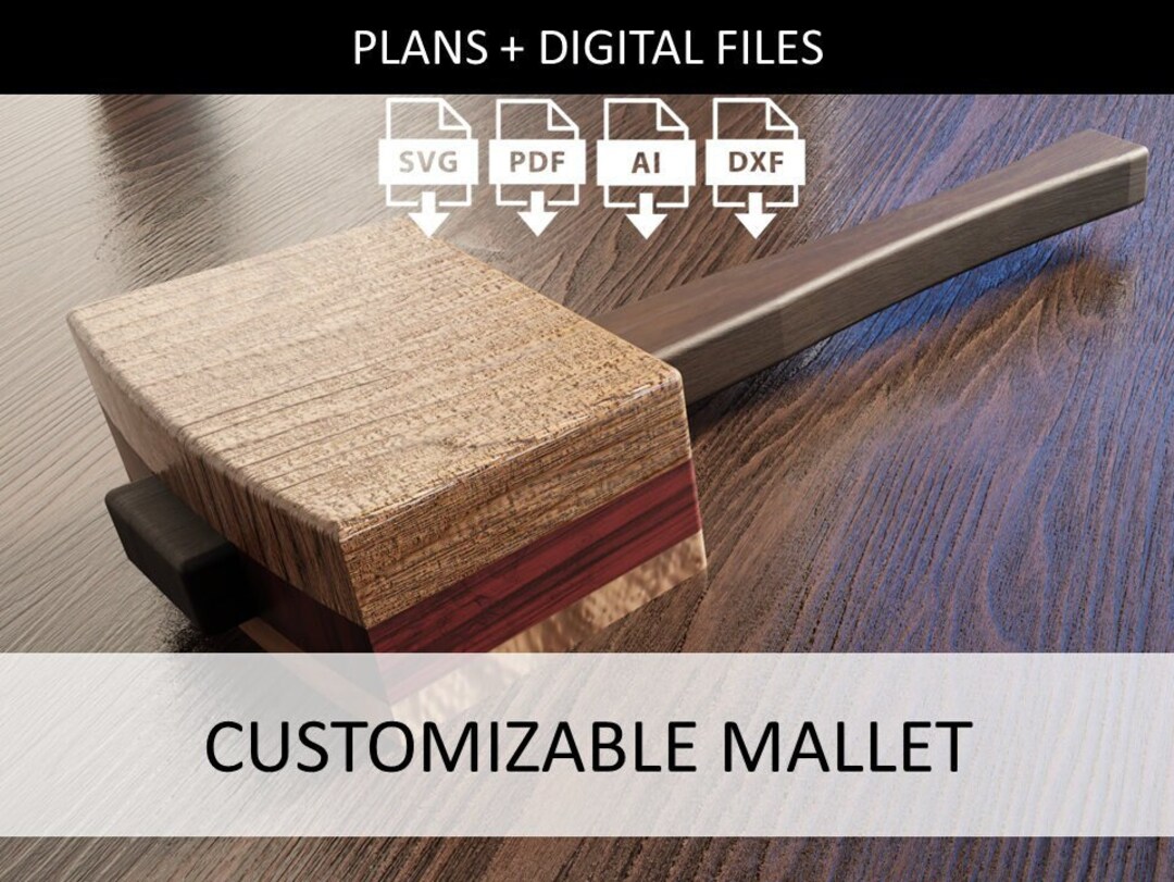 Customizable Woodworking Mallet With Optional Weights and Magnet ...