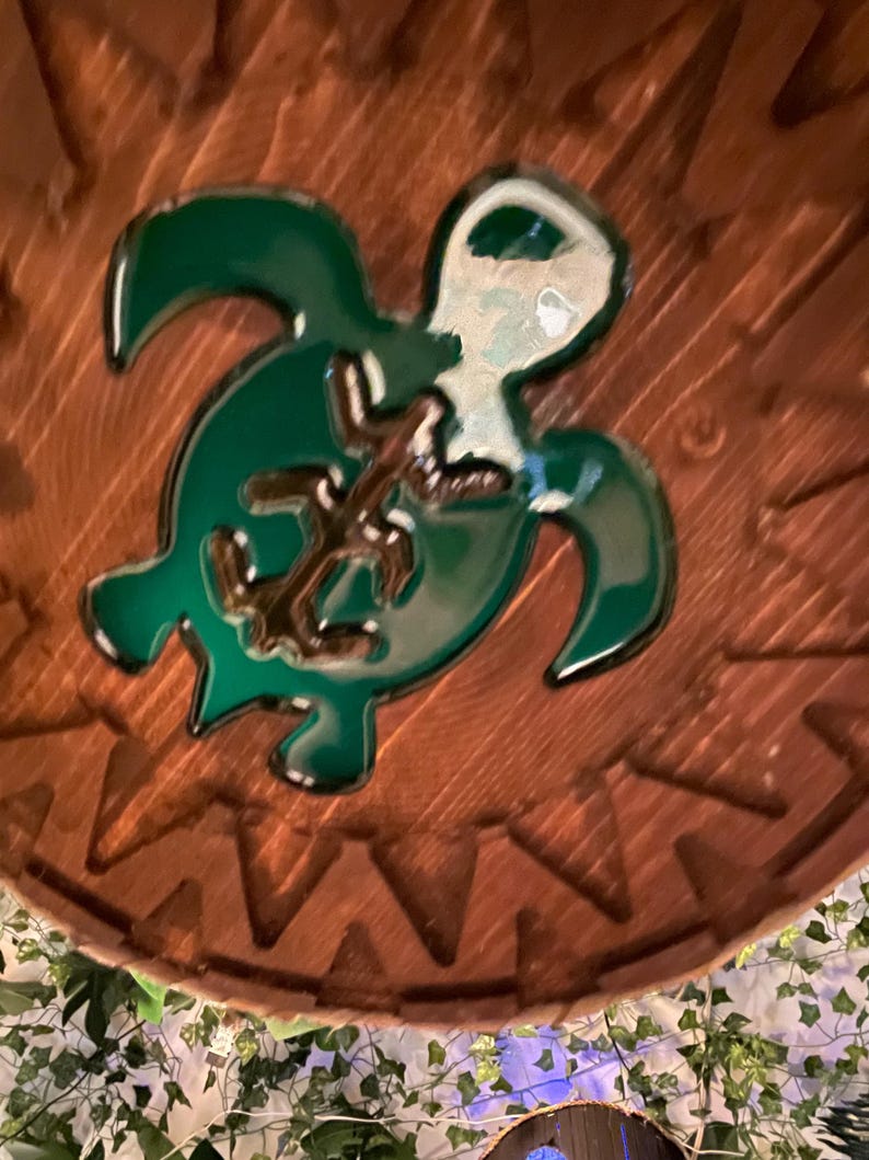 Exotic Turtle Bottom Tiki Bar Pendant Light - Etsy