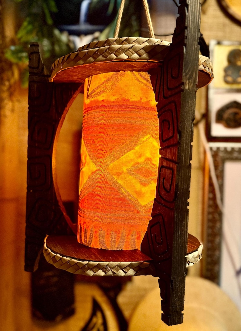 Made to Order Custom Tiki Lamp: Three-spired Tropical Treasure Lighting ...