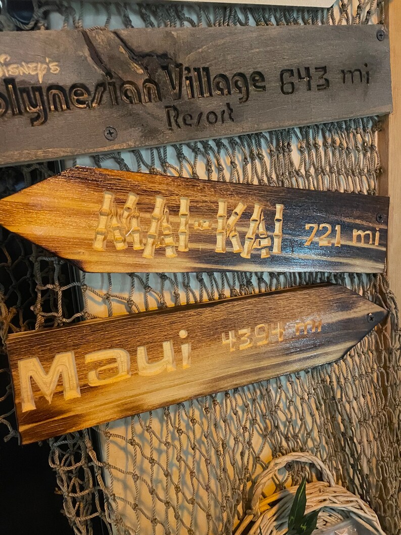 Custom Tiki / Island Style Directional Arrow Signs - Etsy