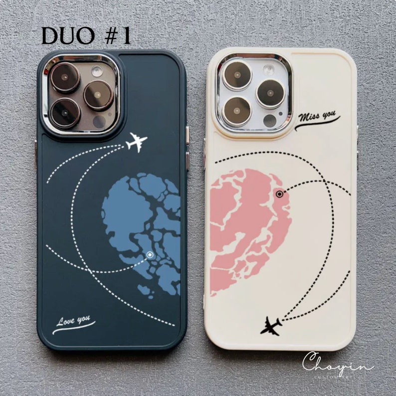 Cute Couple Phone Case, Matching Phone Case for iPhone 15 Pro Max 14 13 ...