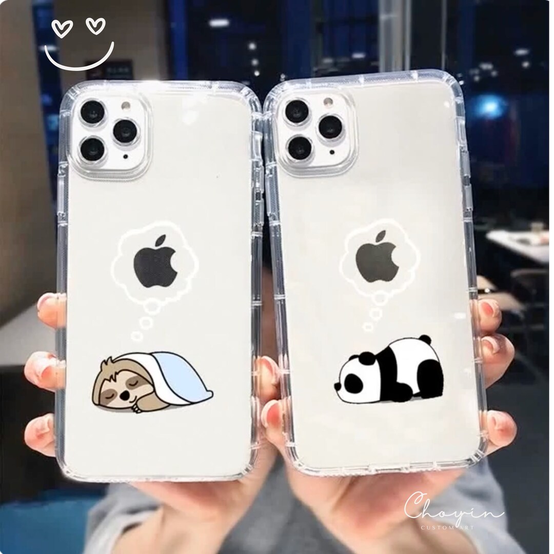 Funny Animal Couple Phone Case Matching Phone Case for iPhone 15 Pro ...
