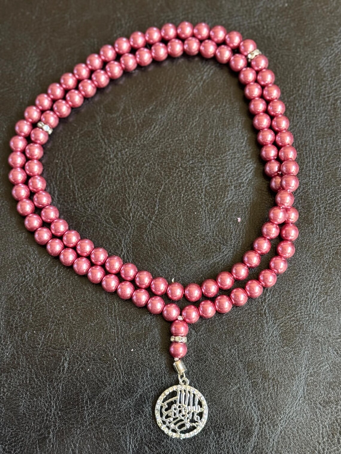 Handmade Pearl Tasbih: Islamic Prayer Beads With Bismillah Charm - Etsy