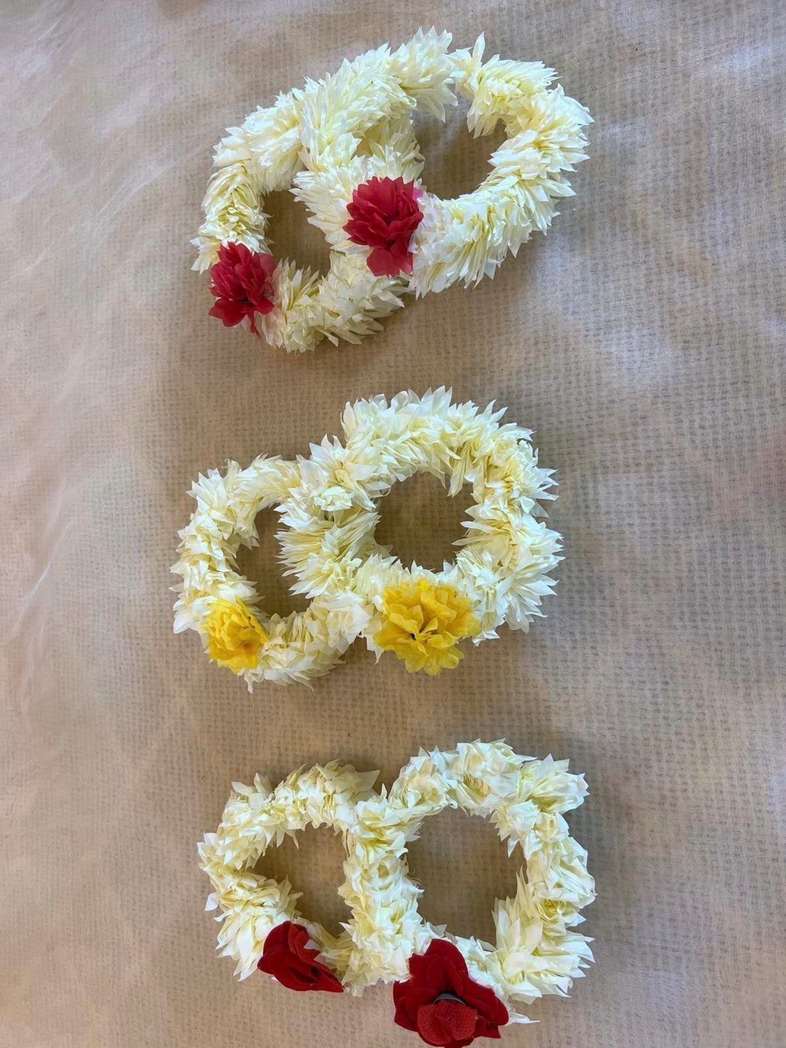 Hand Flower Gajra, Artificial Gajra Pair, Flower Bangel Jewelry, Pithi ...