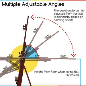 Extra Large Adjustable Artist Easel Stand - Etsy