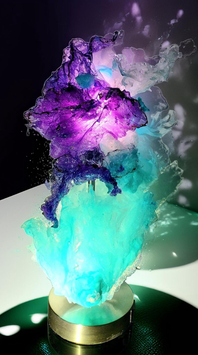 Table Lamp Fabric Textile Sculpture Lighted Abstract Art Unique ...