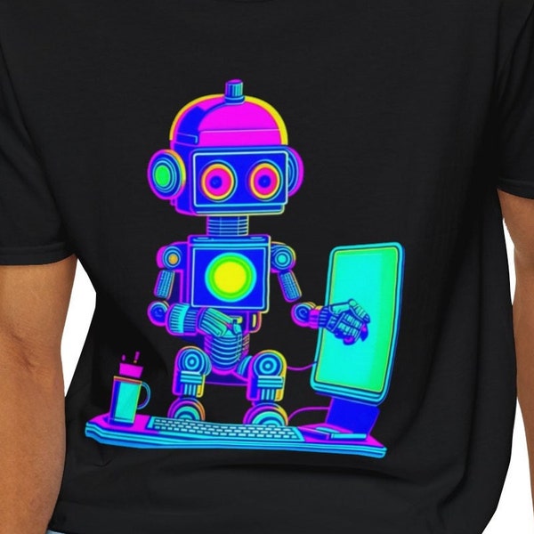 Robot Shirt - Etsy