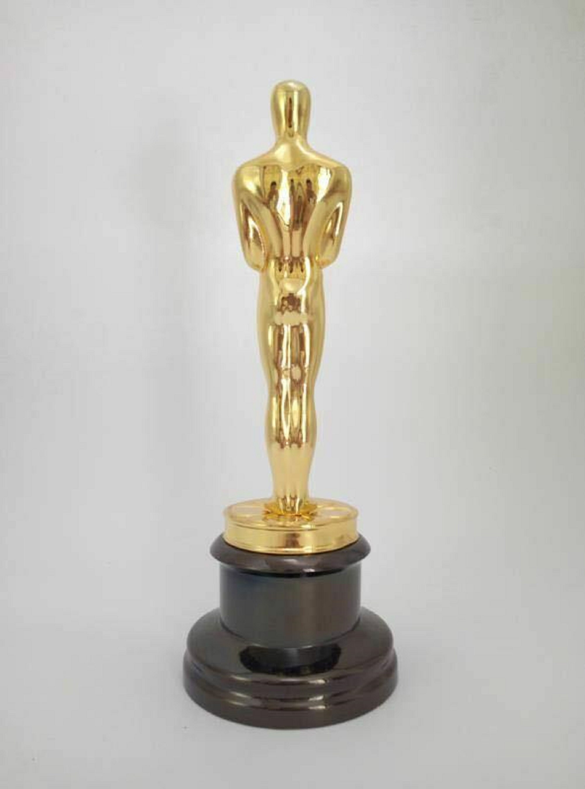Golden Plated Metal 1:1 Oscar Awards Life Size Trophy Statue Figure ...