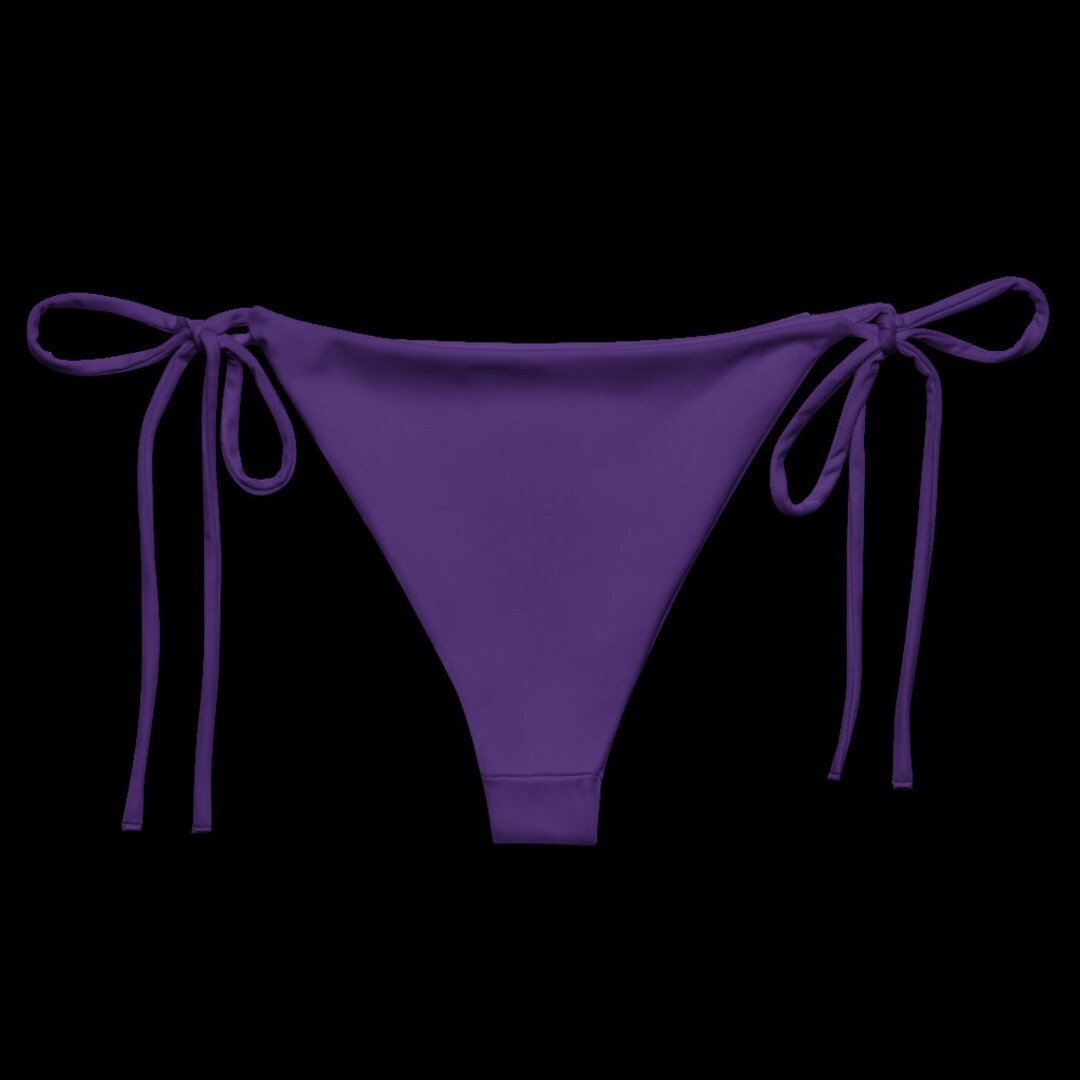 Indigo String Bikini Bottom Soft Stretchy Double Layered Size ...