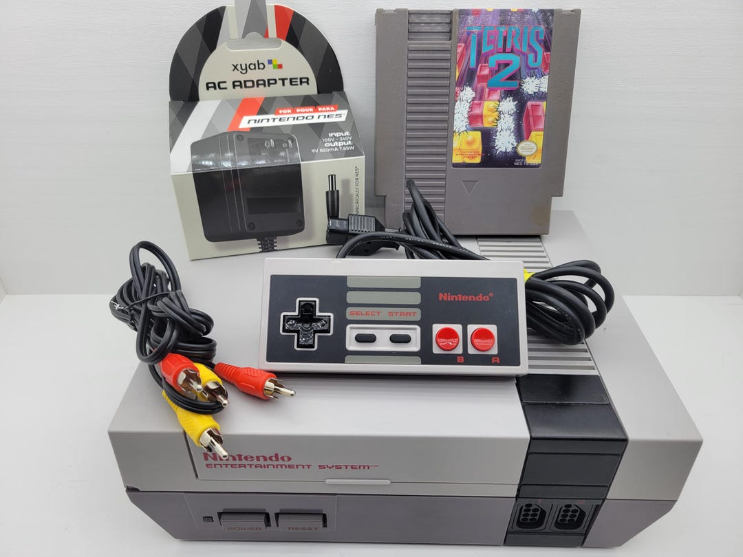 Restored NES System Complete W/ 1 Controller & Tetris 2 OEM 72 Pin ...