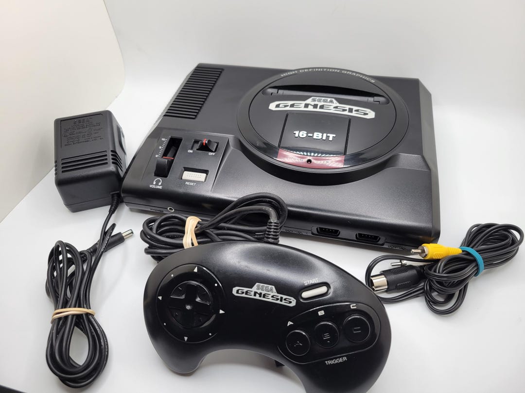 Restored Non-tmss Sega Genesis Model 1 HD W/ 1 Controller and All ...