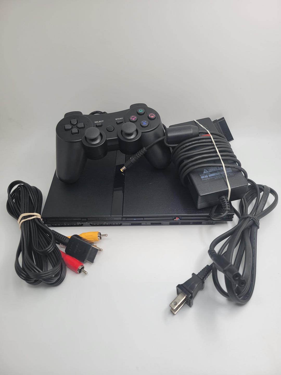 Restored PS2 Slim Console W/ 1 New Controller 1 New Memory Card, All ...
