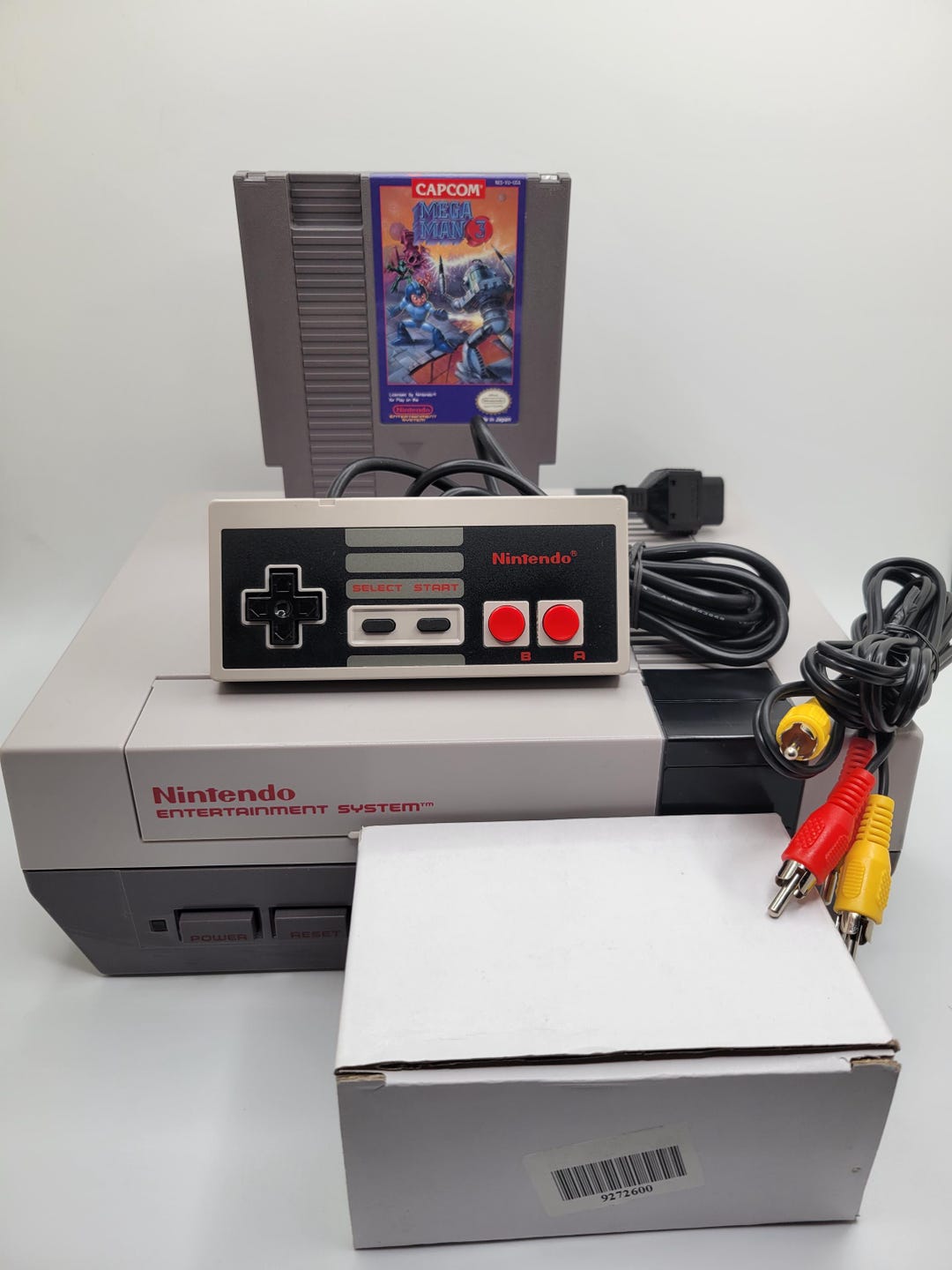 Restored NES System Complete W/ 1 Controller & Mega Man 3 OEM 72 Pin ...