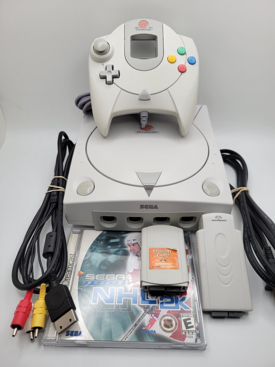 Restored Sega Dreamcast VA1 W/ 1 OEM Controller, Memory Card, Tremor ...