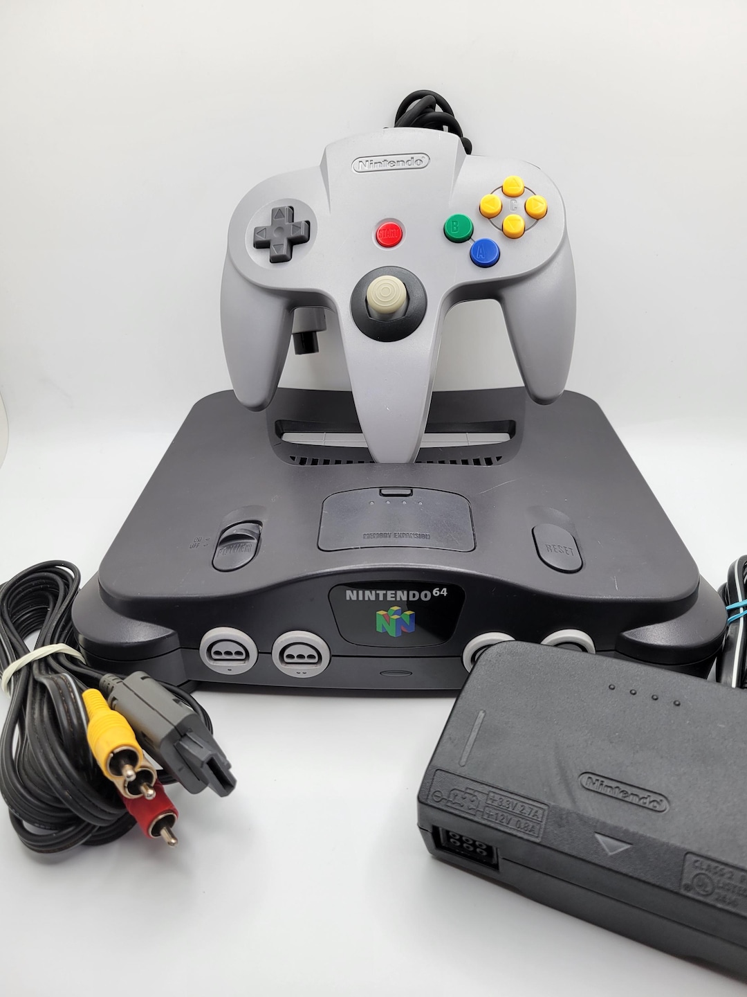 Restored Nintendo 64 N64 W/ 1 OEM Controller new Thumbstick and All ...