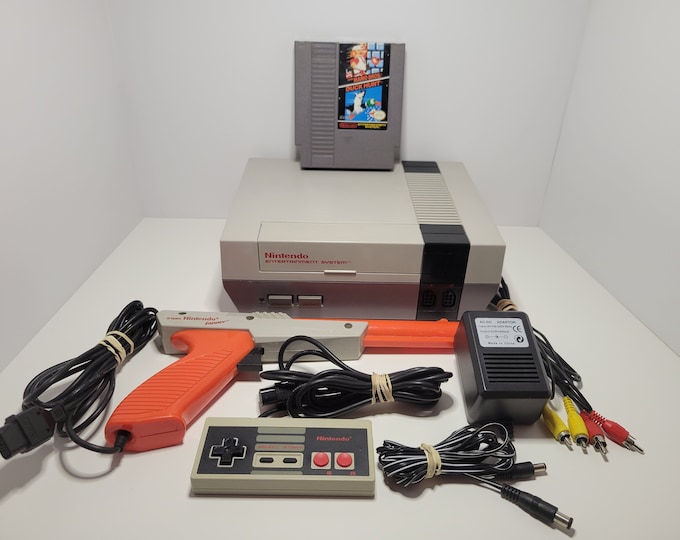 Refurbished NES System Complete W/ 1 Controller, Zapper and Super Mario ...