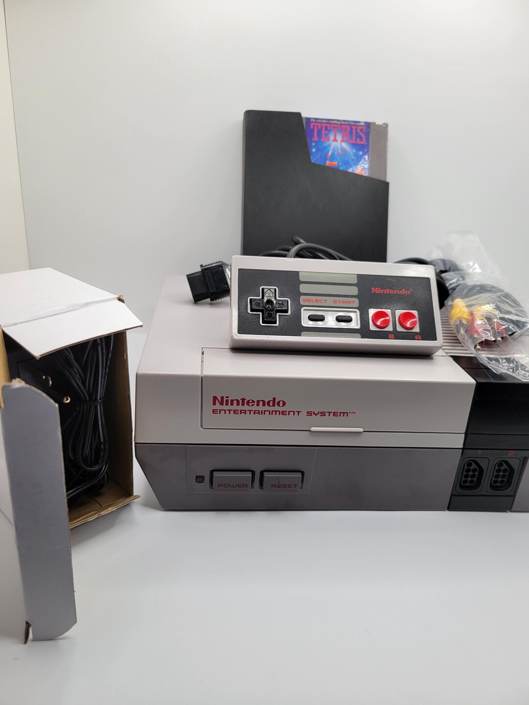 Restored NES System Complete W/ Tetris 1 OEM Controller, All Cords OEM ...