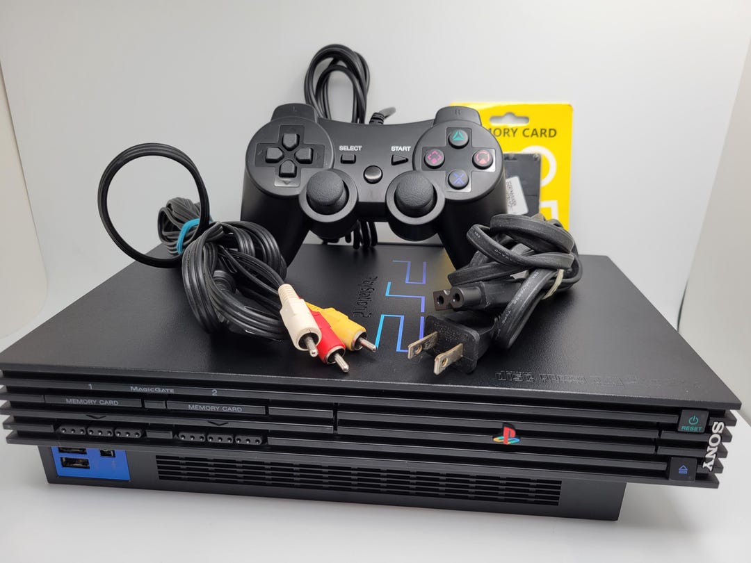 Restored PS2 Fat Complete System 1 New XYAB Controller New Memory Card ...