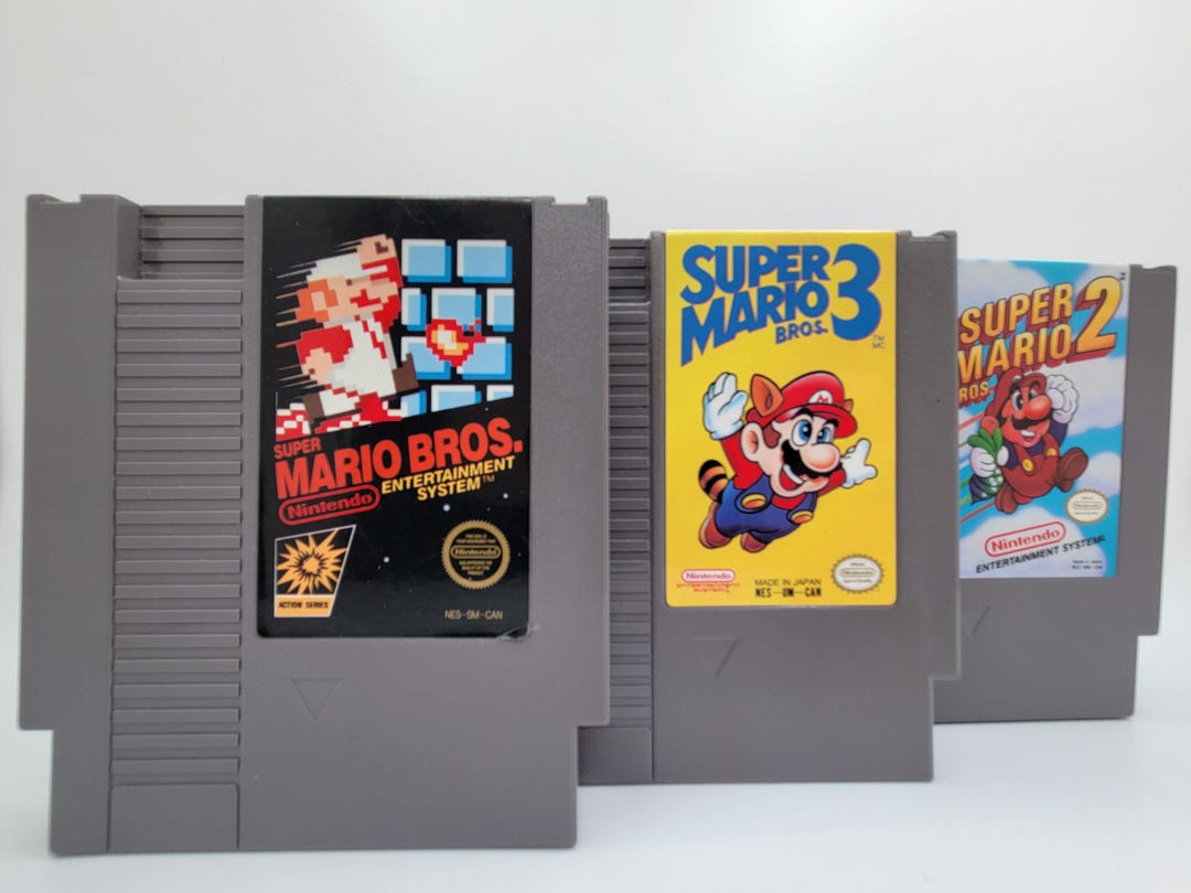 Nintendo NES Super Mario Brothers 1, 2 & 3 Nintendo SMB 1-3 Authentic ...