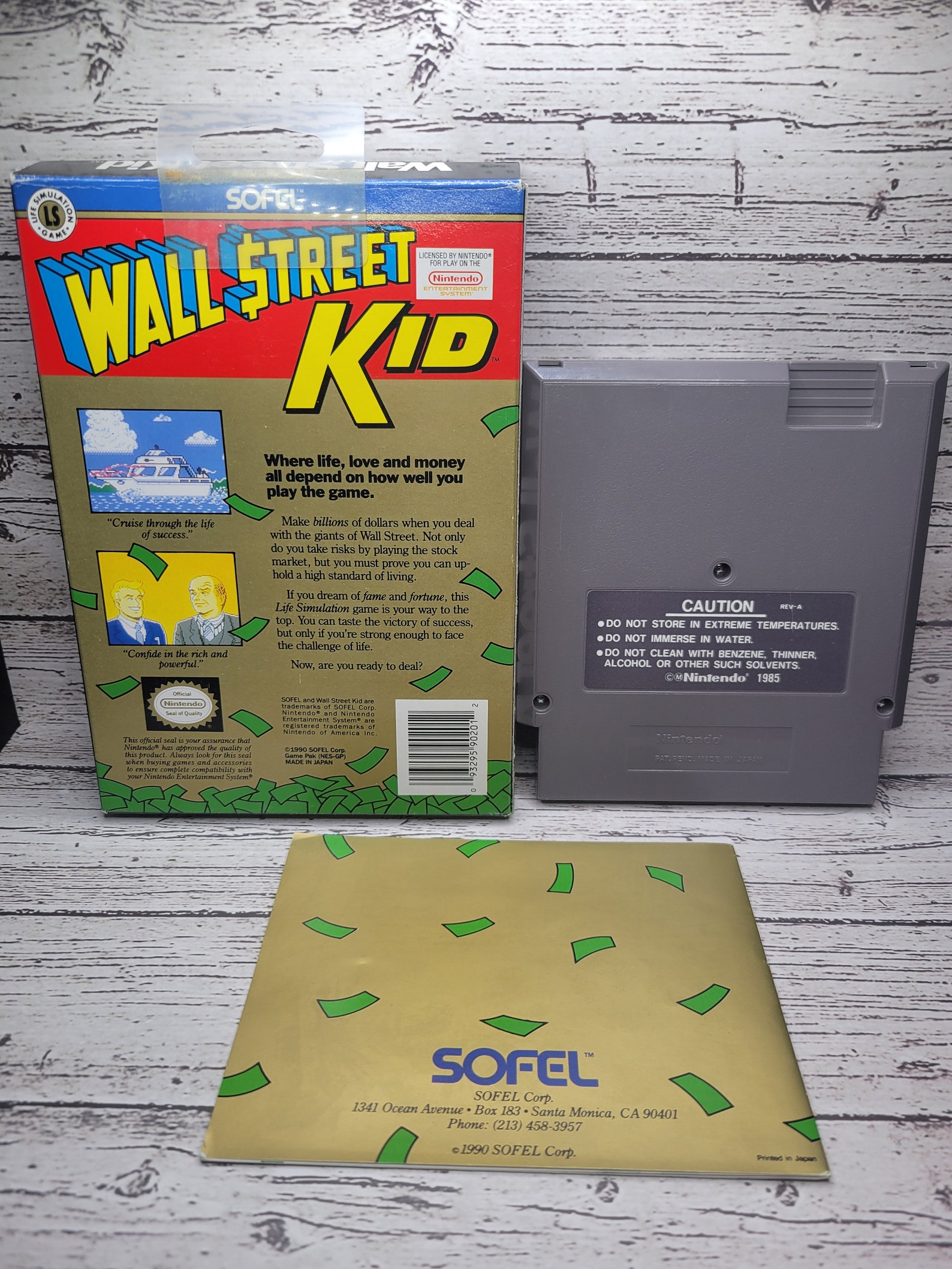 Nintendo NES Wall Street Kid, Complete CIB, Authentic - Etsy