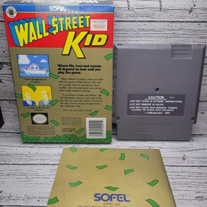 Nintendo NES Wall Street Kid, Complete CIB, Authentic - Etsy