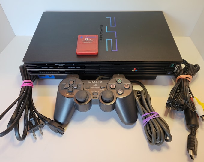 Refurbished PS2 Fat Complete System 1 Controller 1 Memory Card All ...
