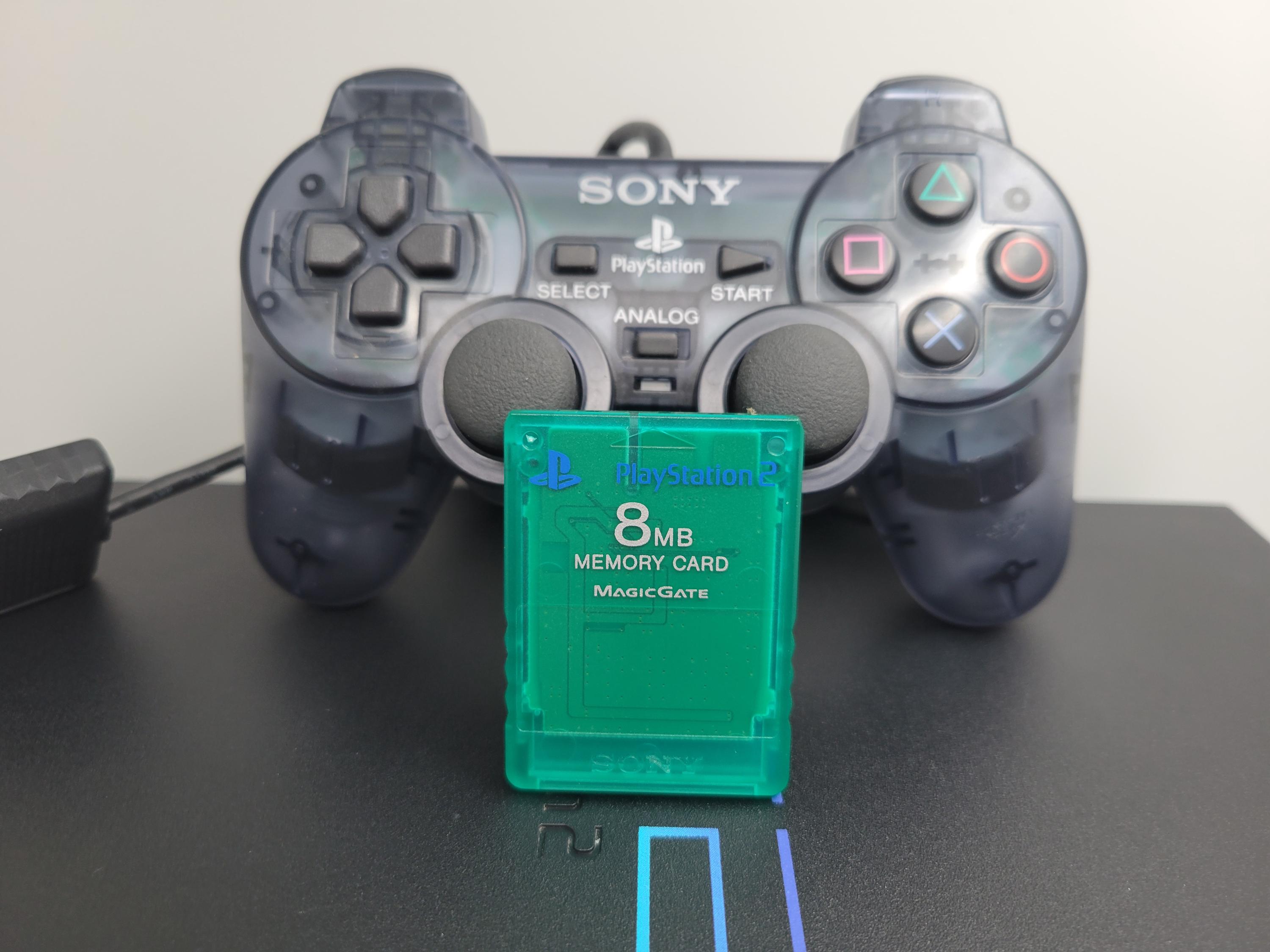 Restored PS2 Fat Complete System 1 OEM Transparent Controller Memory ...