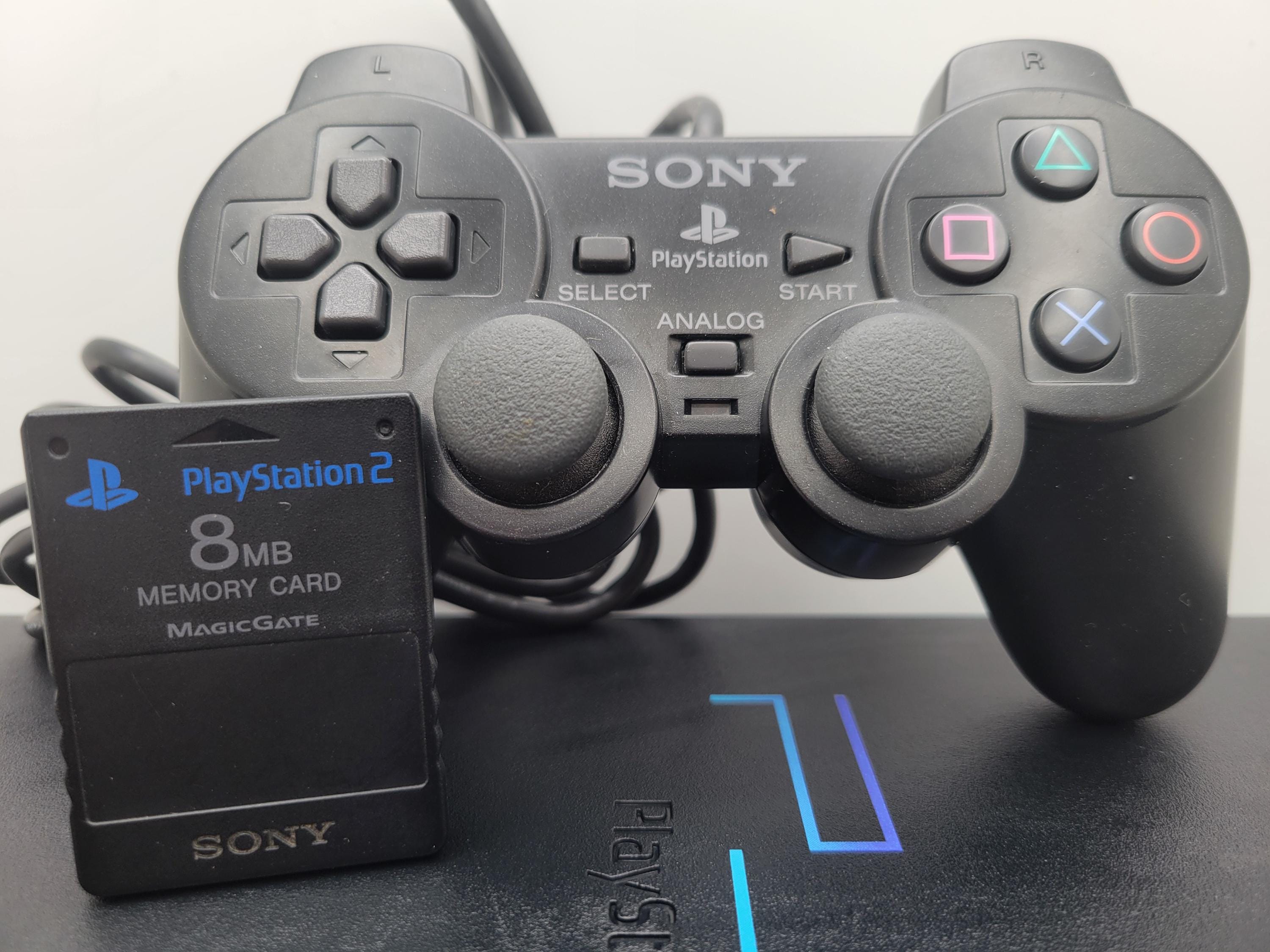 Restored PS2 Fat Complete System 1 OEM Controller 1 Memory Card All ...