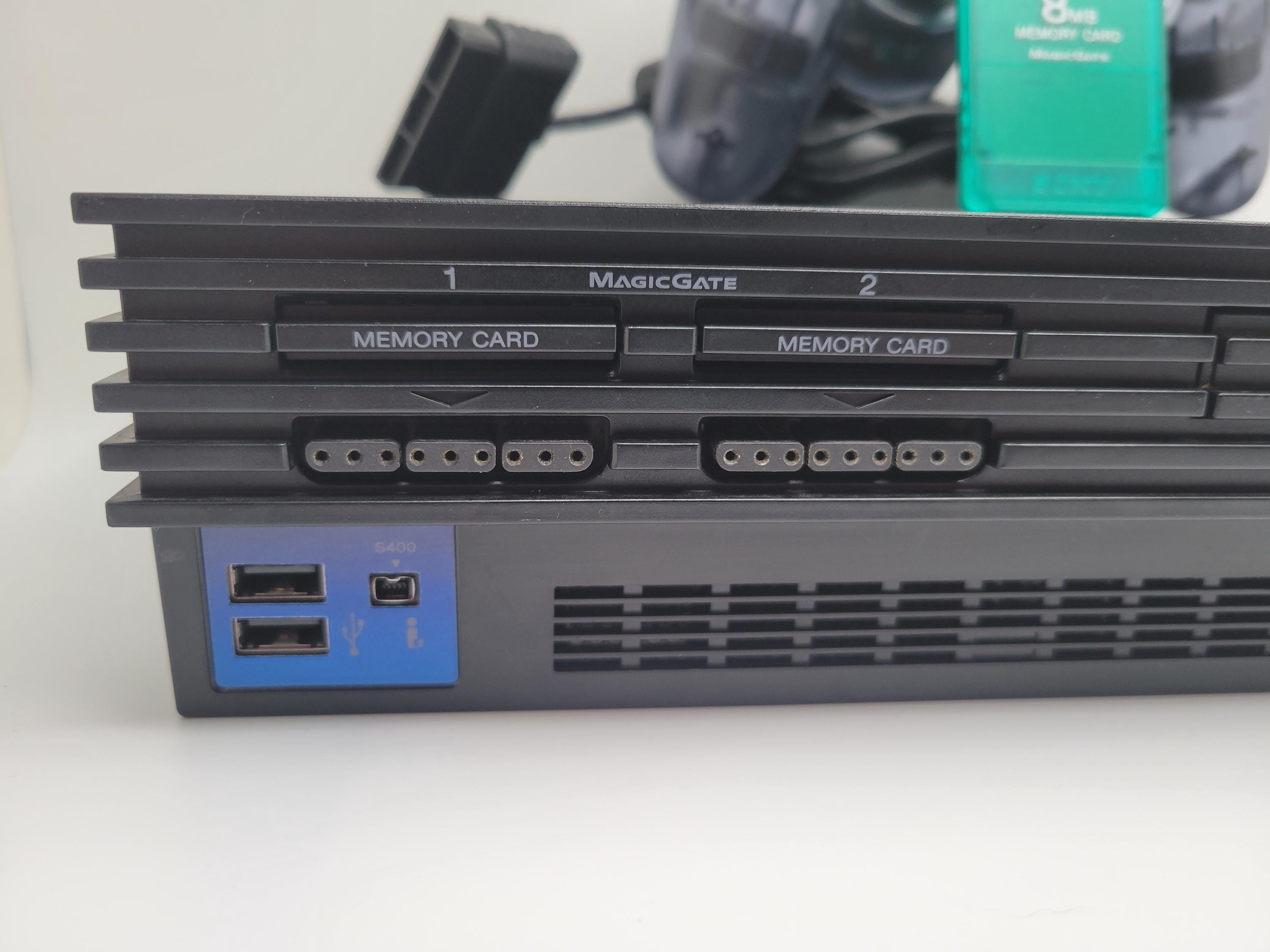 Restored PS2 Fat Complete System 1 OEM Transparent Controller Memory ...