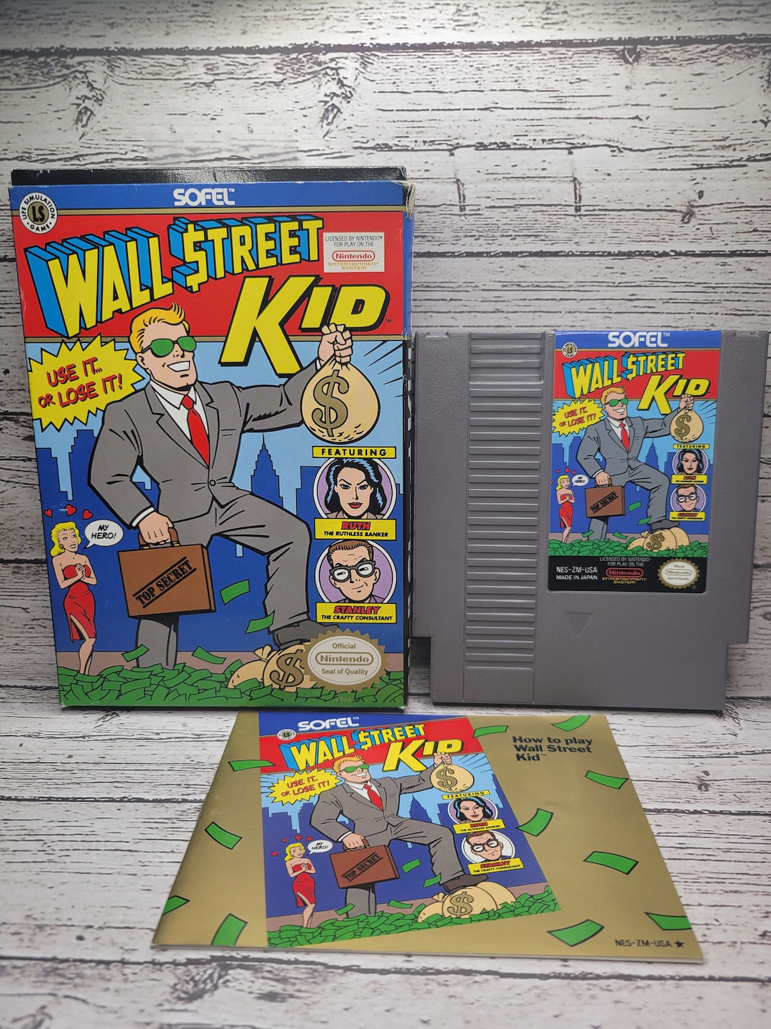 Nintendo NES Wall Street Kid, Complete CIB, Authentic - Etsy