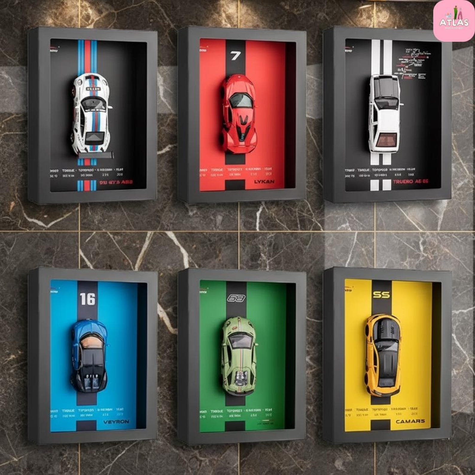 3D Die-cast Car in Display Frame | Limited Edition - Etsy