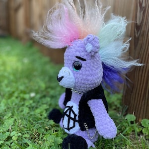Punk Rock Bear Crochet Pattern - Etsy