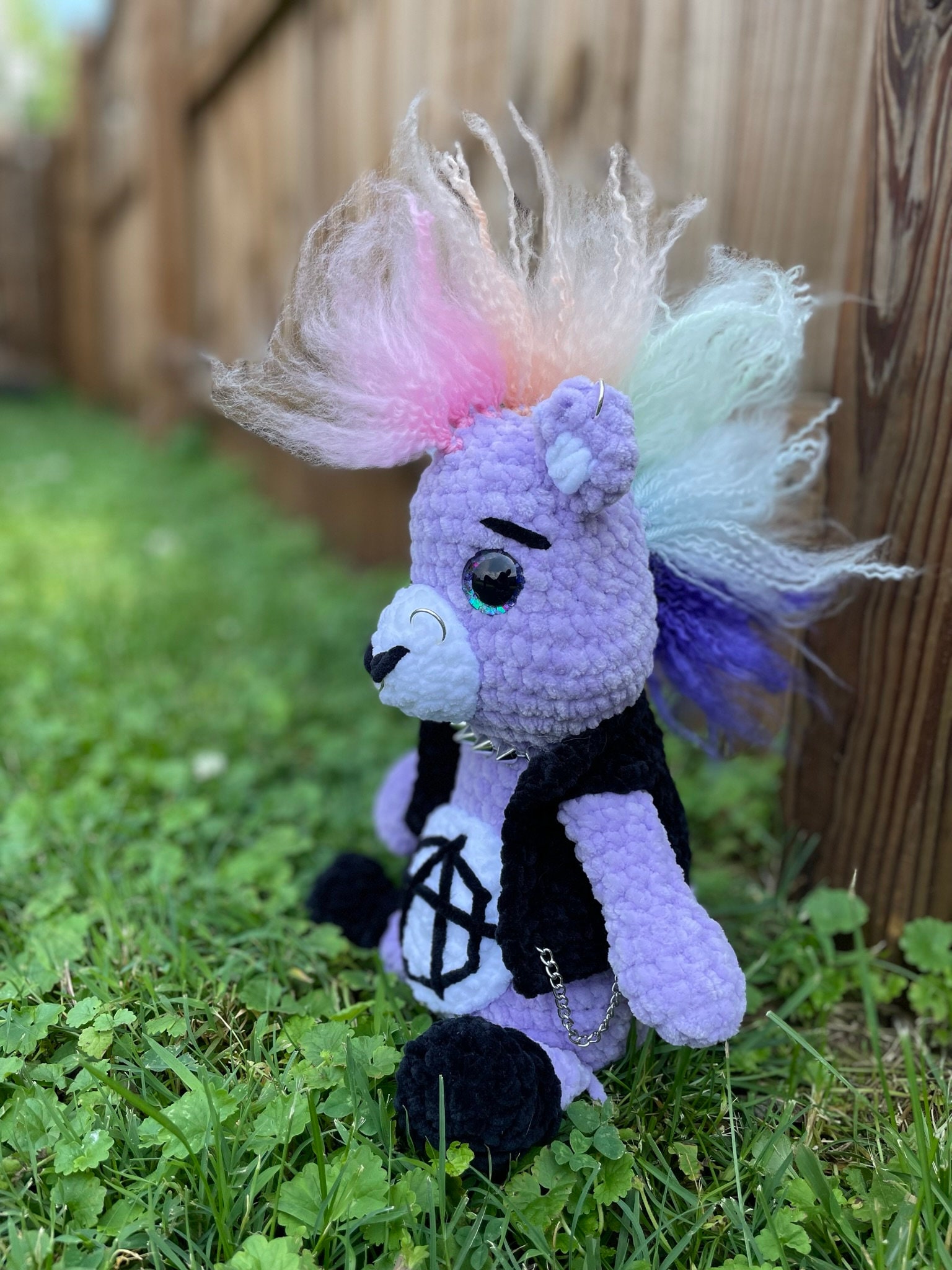 Punk Rock Bear Crochet Pattern - Etsy