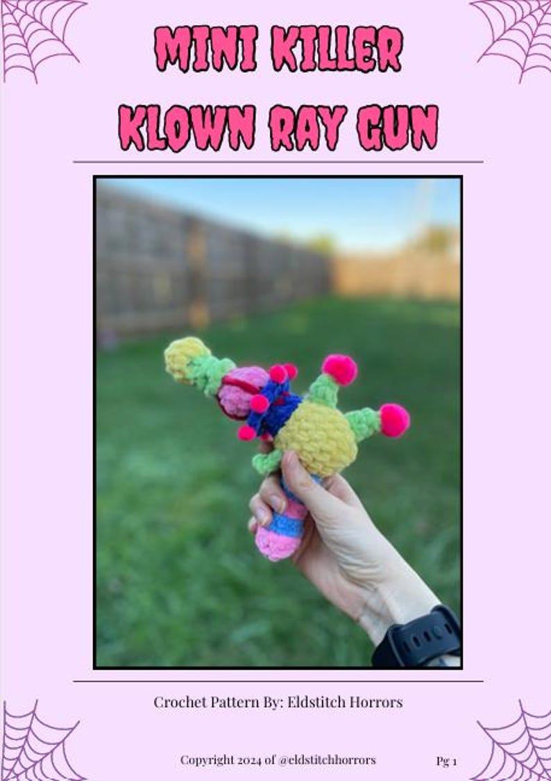Mini KKFOS Cotton Candy Cocoon Pew Pew Crochet Pattern - Etsy