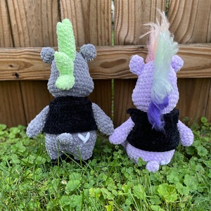 Punk Rock Bear Crochet Pattern - Etsy